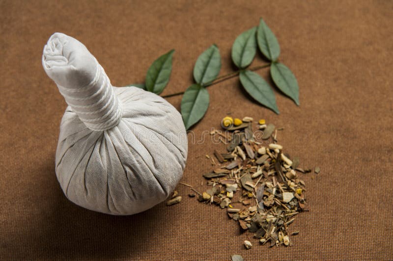 Herbal compress ball stock photo. Image of thailand, healthy - 39545124
