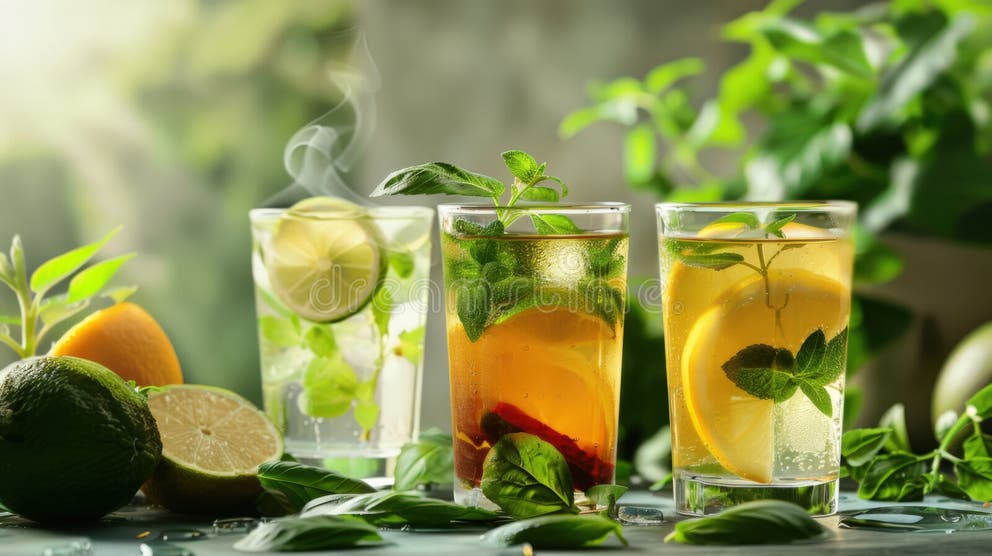 Herbal Detox Program Advertising Background Stock Image - Image of ...