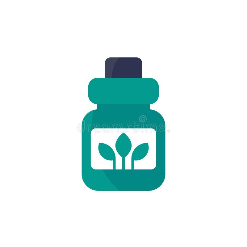 Herbal Homeopathic Medicine Vector Icon Stock Vector - Illustration of ...