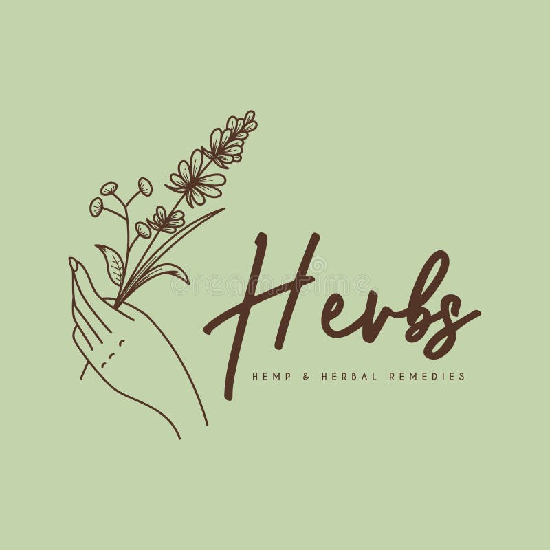 Herbal Logo Concept Vector stock vector. Illustration of identity ...