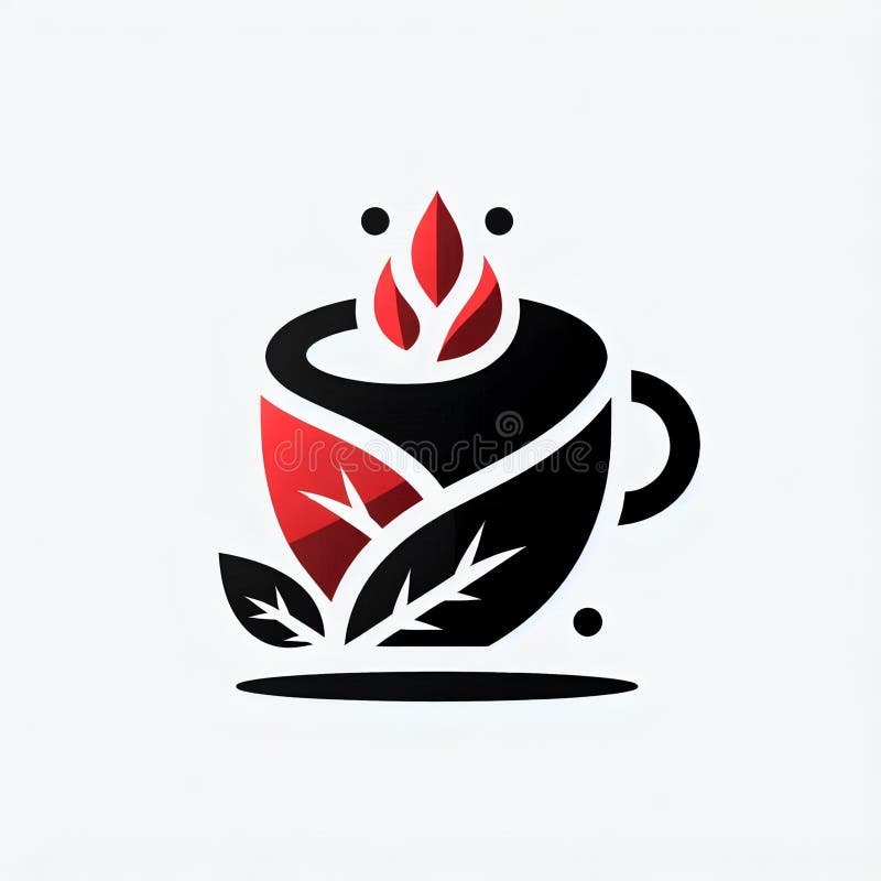 Herbal Tea Cup Logo Icon stock illustration. Illustration of minimal ...
