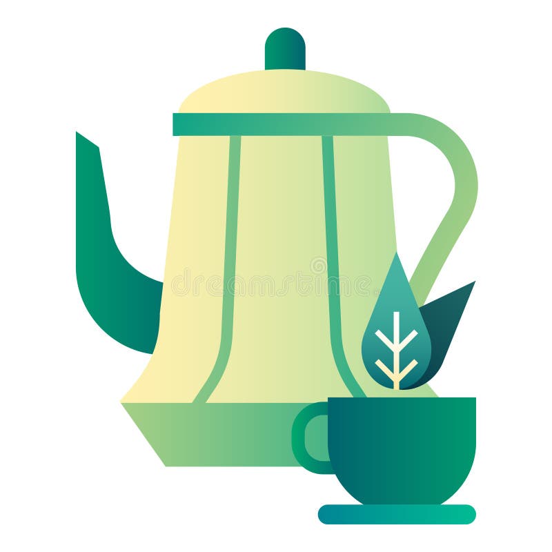 Herbal Tea Gradient Illustration Stock Vector - Illustration of drink ...