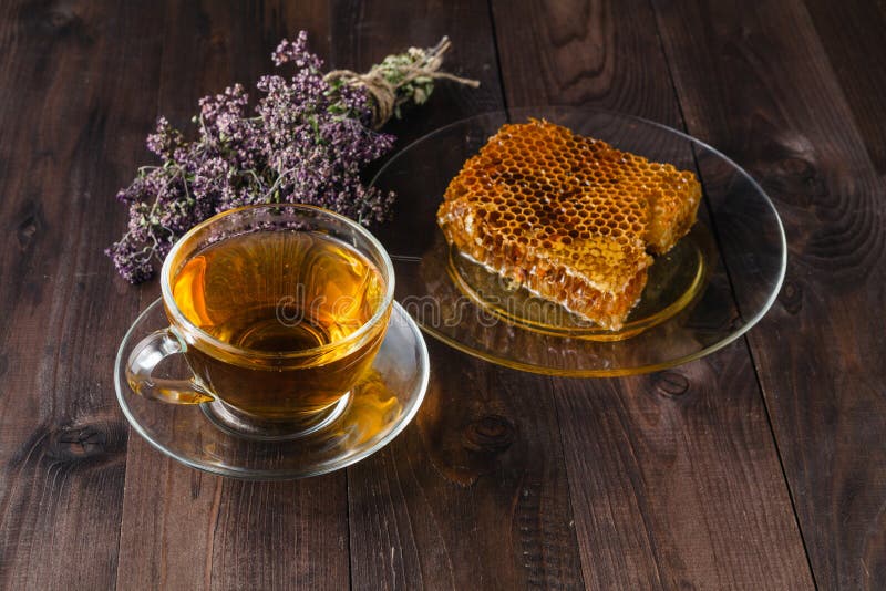 Herbal tea and honey stock image. Image of chamomile - 74967939