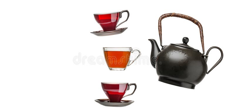 Herbal Tea Ready for Serving, Isolated Over White Stock Illustration ...