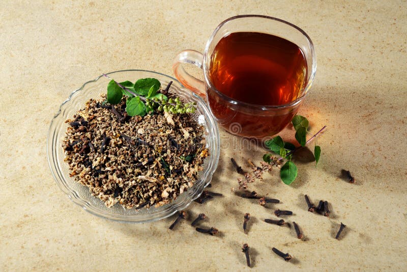 Herbal Tea with Various Herbs To Boost Immunity Stock Photo - Image of ...