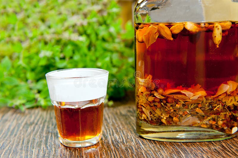 Herbal tincture stock image. Image of peppermint, green - 33046969
