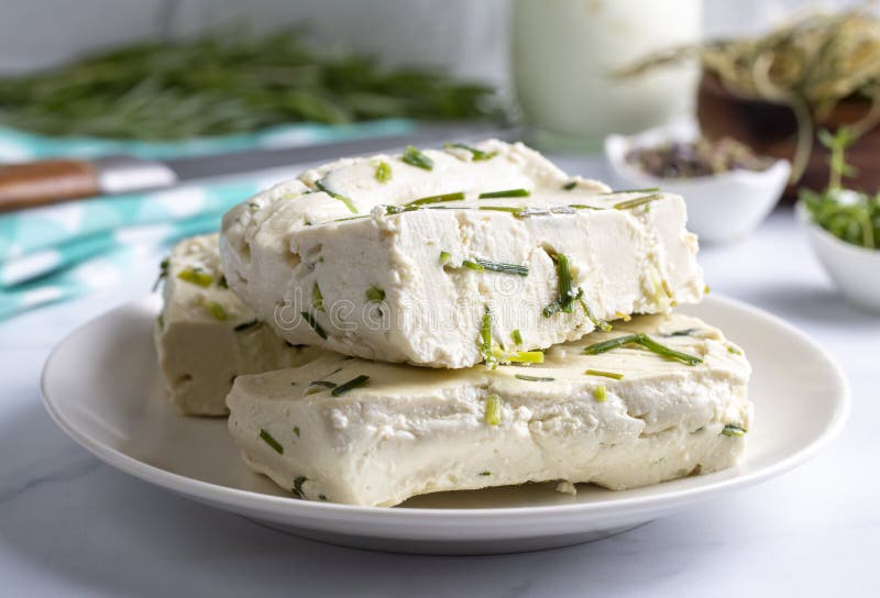 Herbed Cheese from Van Turkey. Turkish Name Van Otlu Peynir Stock Photo ...