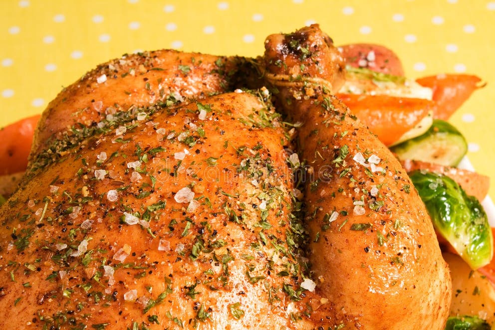Herbed Chicken stock photo. Image of food, chicken, herbs - 9912890
