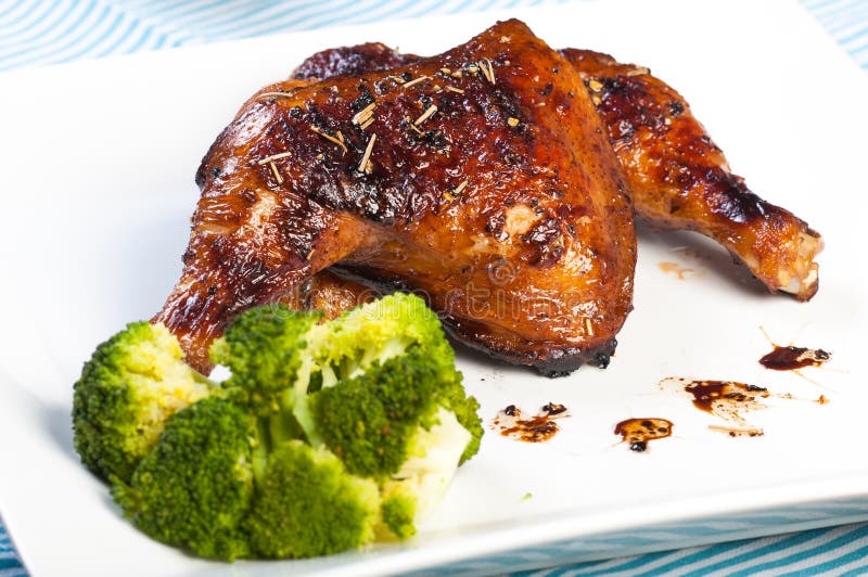 Herbed chicken stock image. Image of garlic, american - 40212777