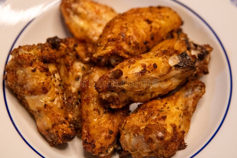 Air Fried Chicken Wings stock image. Image of drumlet - 314061753