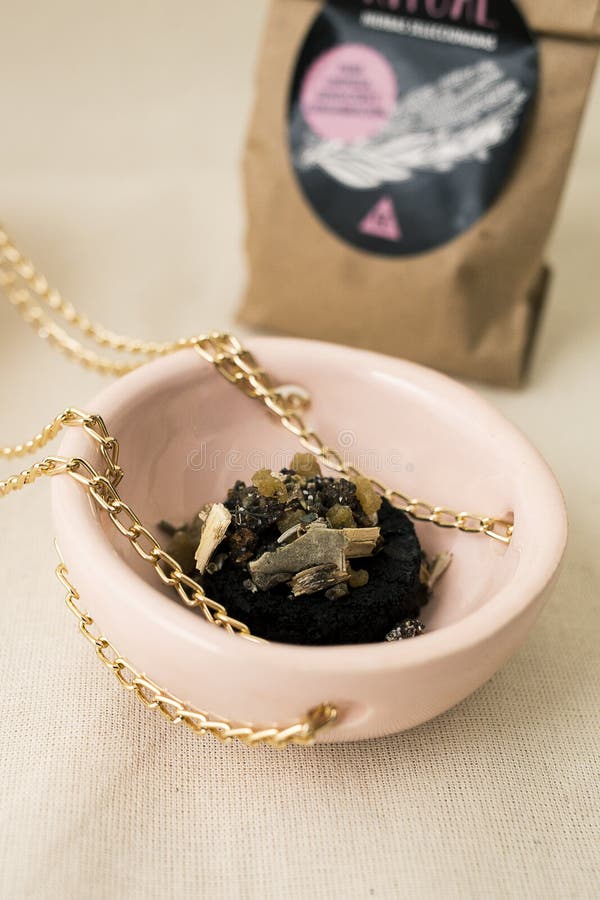 Herbs for Religious Consecration Inside a Ceramic Container on Top of a ...