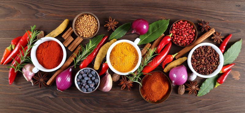 Herbs and spices stock image. Image of fenugreek, spice - 165066233