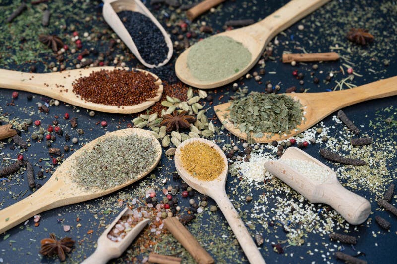 Herbs and spices stock photo. Image of healthy, culinary - 281675920