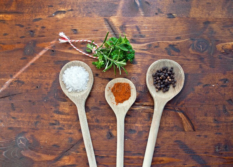 Herbs and spices stock photo. Image of garlic, kitchenstring - 35478344