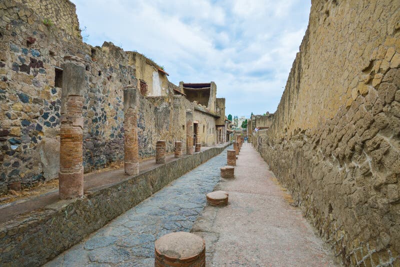 Herculaneum Ruins, Naples, Italy. Stock Photo - Image of disaster ...