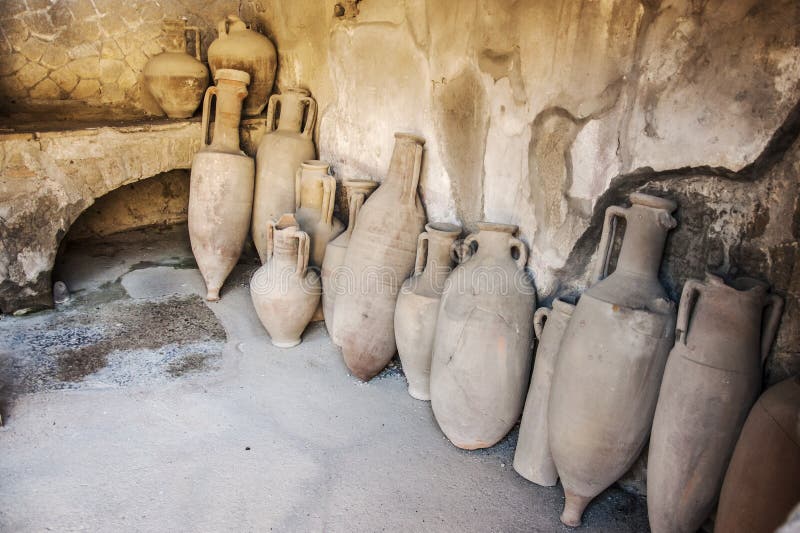Herculaneum stock image. Image of amphora, tourism, roman - 50387787