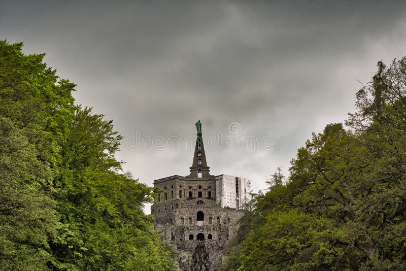 The Hercules Monument in Bergpark Wilhelmshoehe in Kassel, Germany ...
