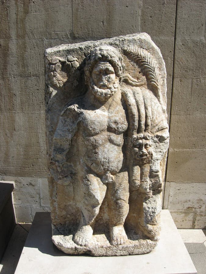 Hercules Relief in Burdur Museum Stock Photo - Image of monuments ...