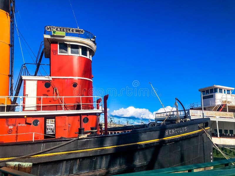 Hercules Ship at San Francisco Port Editorial Stock Image - Image of ...
