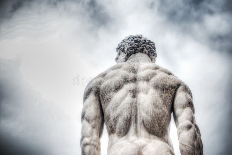 Hercules Statue by William Brodie, Portmeirion, Wales, Uk Stock Image ...