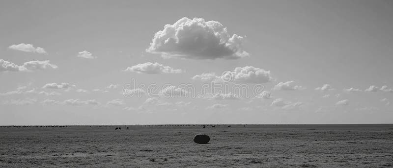 Herd of Wild Horses Galloping Across an Open Plain Stock Illustration ...