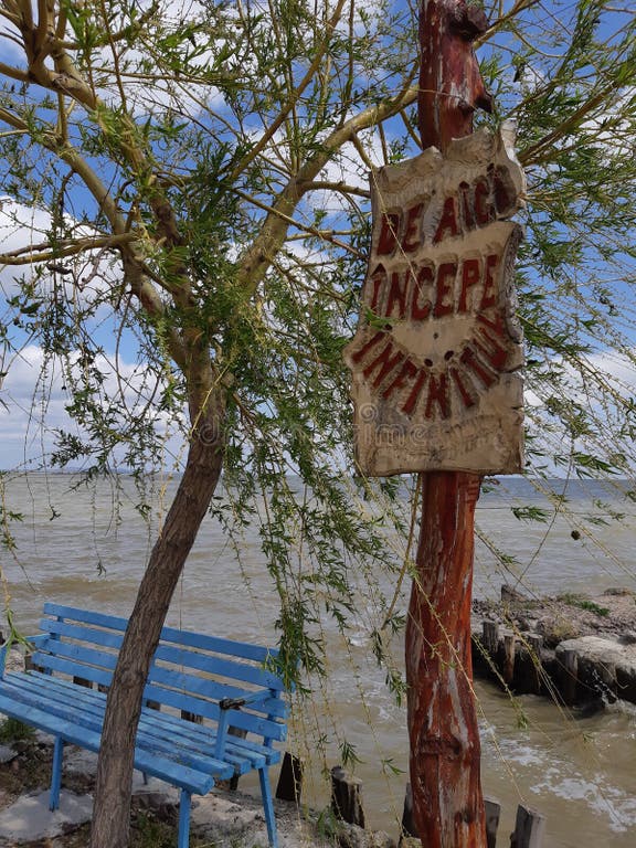 Here Begins Infinity. Sarichioi, Romania Stock Image - Image of ...