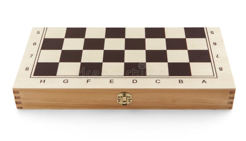 Here are Closed Chess Box - Isolated on White Stock Image - Image of ...