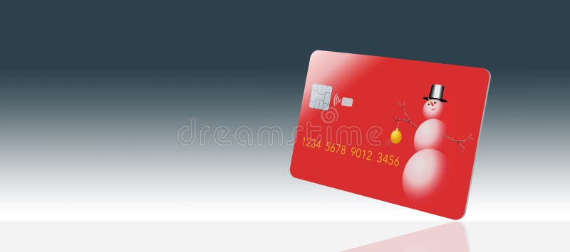 Here is a 3-d Christmas Snowman Credit Card Stock Illustration ...
