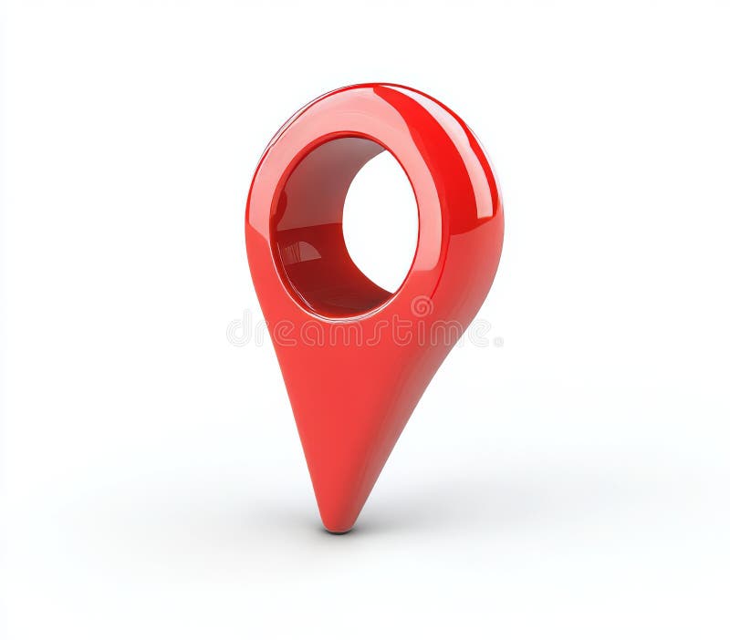 Here is a 3D Illustration of a Bright Red Pin, Useful for Pinpointing ...