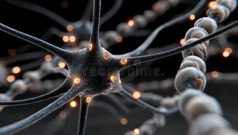Here is a Detailed Closeup Image of a Nerve Cell Located in the Brain ...