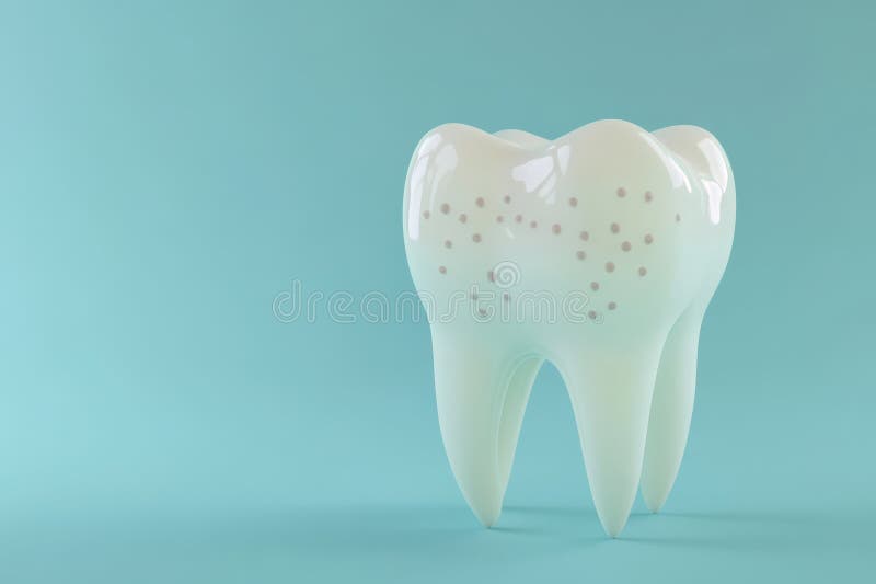 Here is a Detailed 3D Model of a Decayed Tooth Featuring an Accurate ...