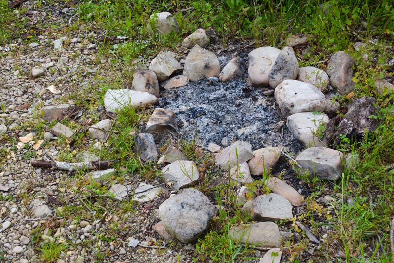 Extinguished bonfire stock photo. Image of effect, dinner - 53996132