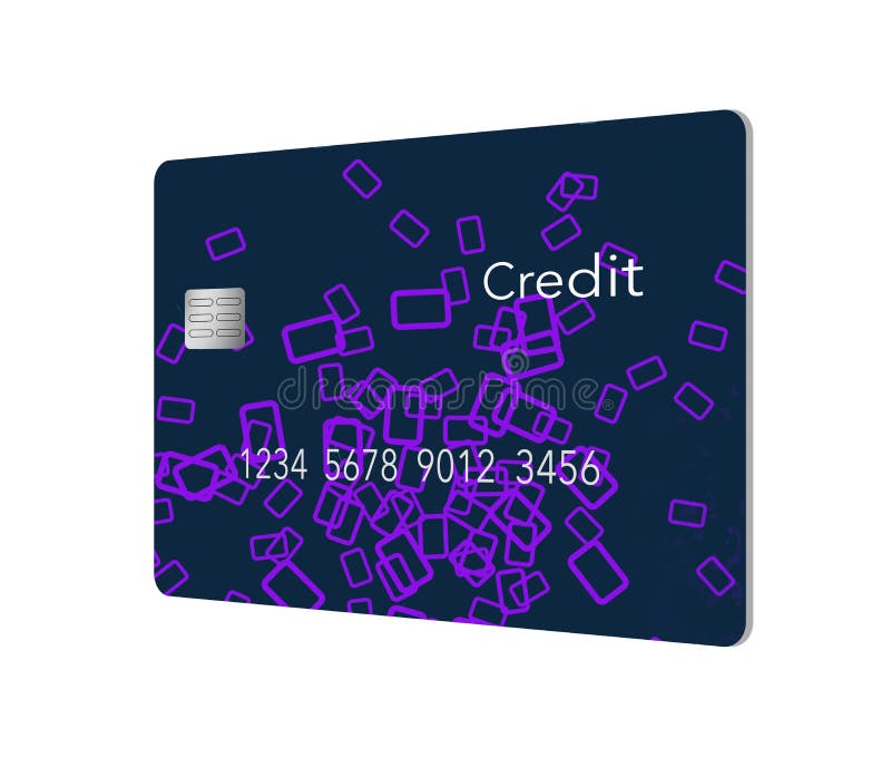 Here is a Generic Mock Credit Card with a Modern Design Stock ...