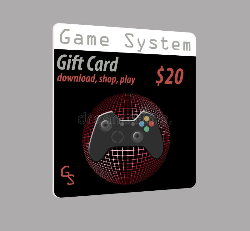 Here is a Generic Pre-paid Game Card. Stock Illustration - Illustration ...