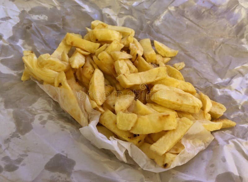 Chippy Chips stock photo. Image of cuisine, traditional - 228174890