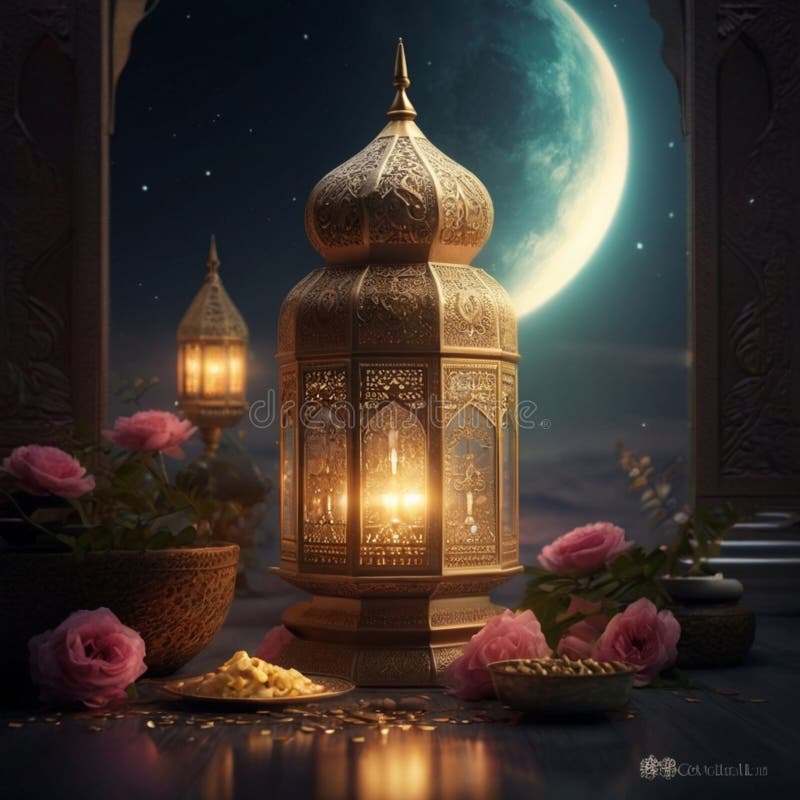 Eid ul fitra stock illustration. Illustration of reflection - 306106824