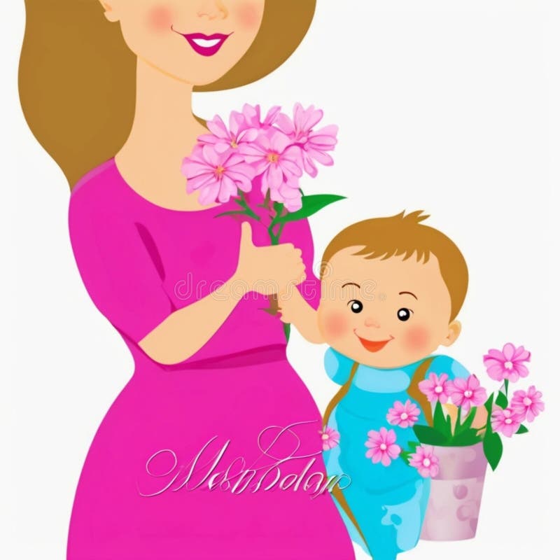 Mom Clipart stock illustration. Illustration of quality - 317742471