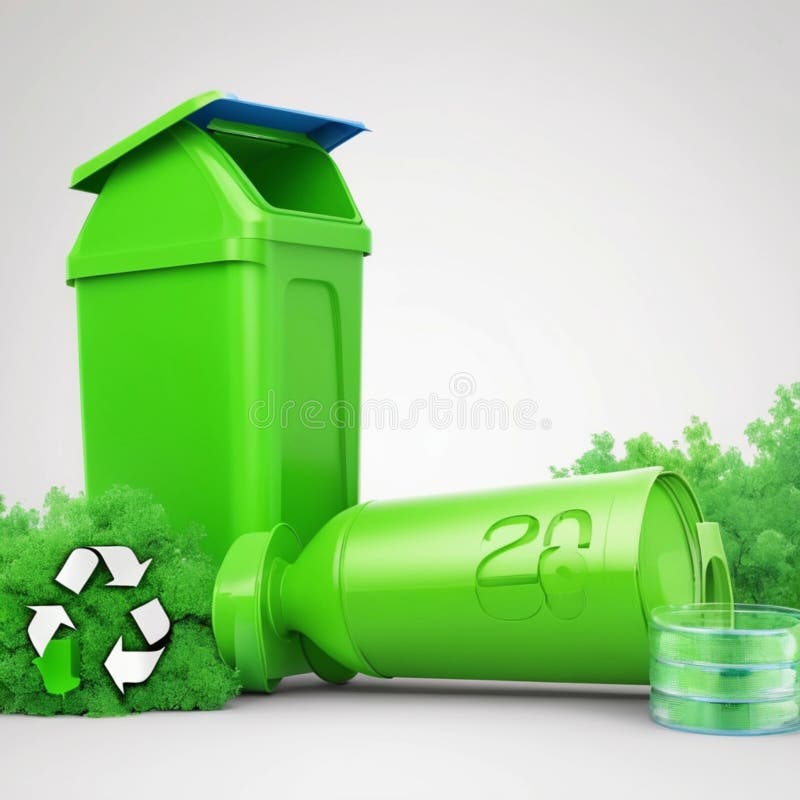 Recycle Bin Logo stock illustration. Illustration of logo - 308776516
