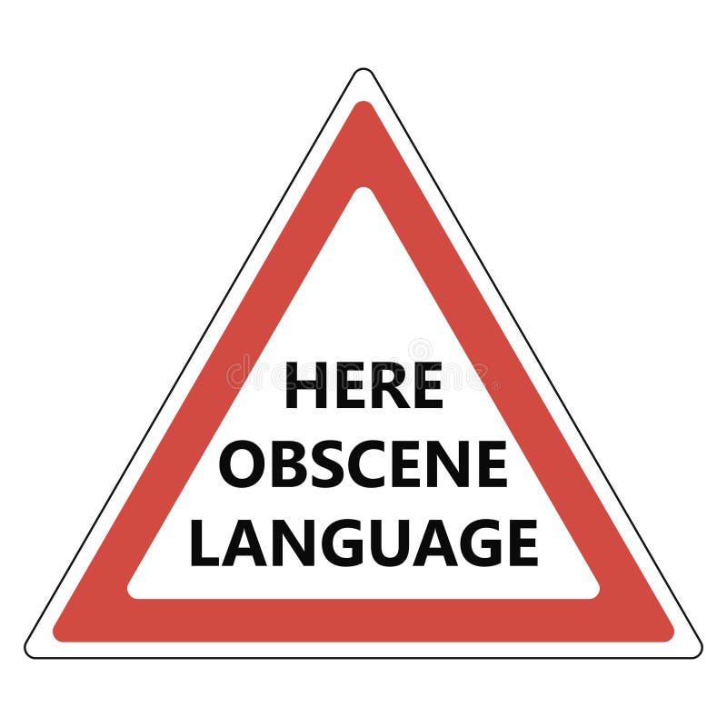 Here obscene language sign stock vector. Illustration of isolated ...
