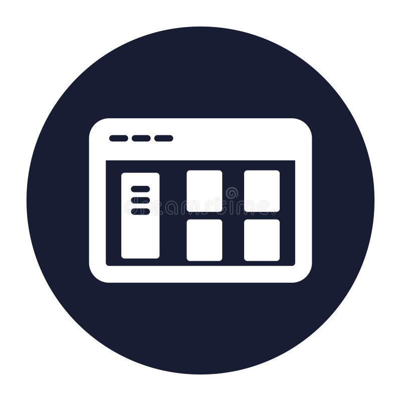 Ui Browser Isolated Vector Icon Which Can Easily Modify or Edit Stock ...