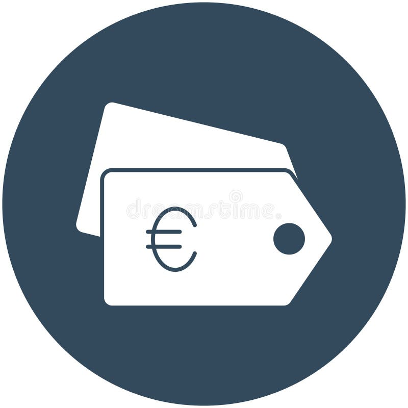 Euro Label Isolated Vector Icon Which Can Easily Modify or Edit Stock ...