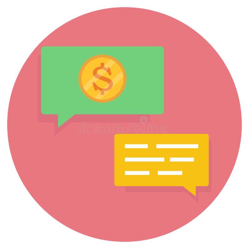 Payment Message Isolated Vector Icon Which Can Easily Modify or Edit ...