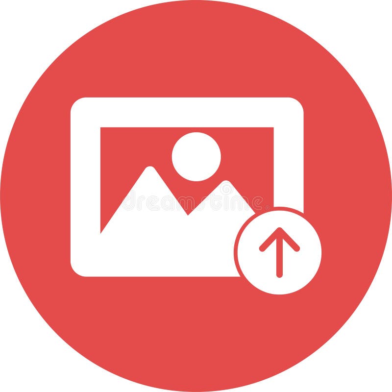 Image Upload Isolated Vector Icon Which Can Easily Modify or Edit Stock ...