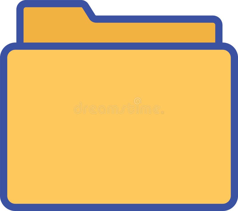 Folder Isolated Vector Icon Which Can Easily Modify or Edit Stock ...
