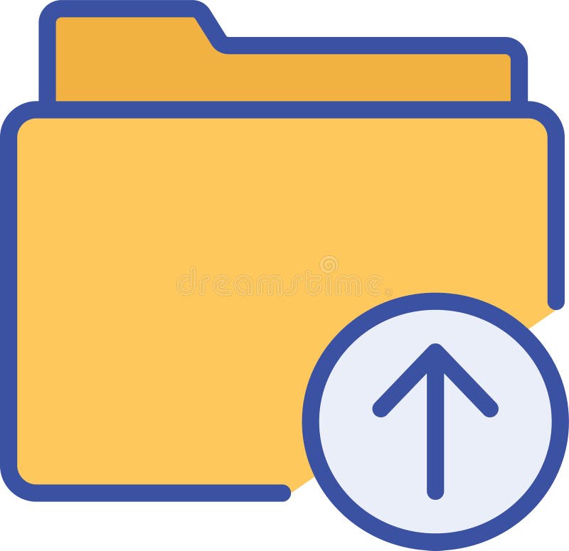 Upload Folder Isolated Vector Icon Which Can Easily Modify or Edit ...