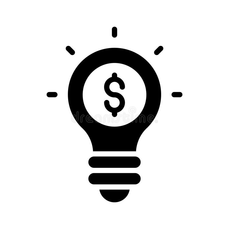 Here is a Premium Glyph Icon of Business Idea Stock Vector ...