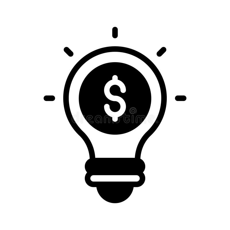 Here is a Premium Glyph Icon of Business Idea Stock Vector ...