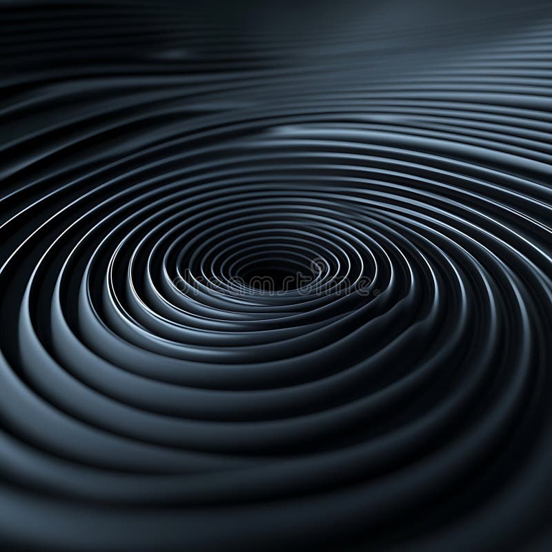 Abstract Dark Swirling Vortex Stock Illustration - Illustration of grey ...