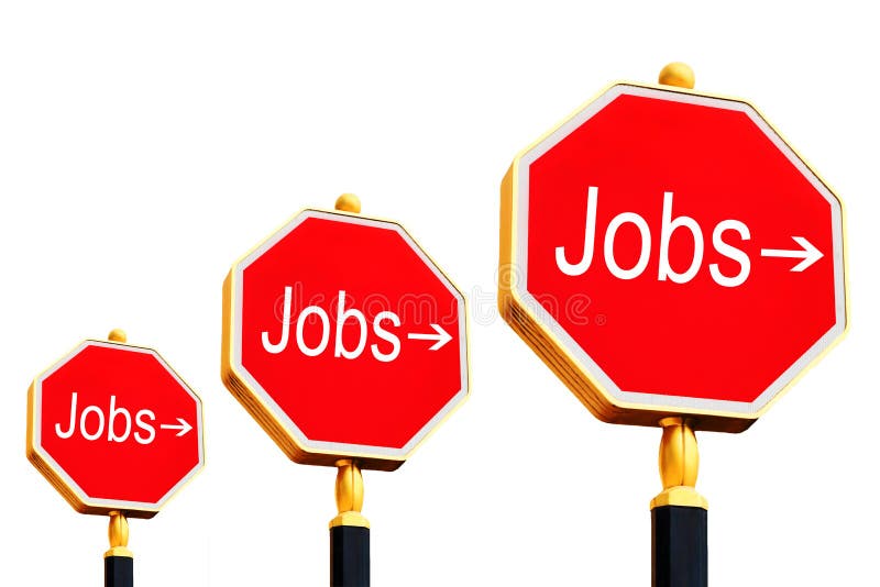 Here`s To the Jobs. Here`s the Way To Work and the Job Stock Image ...