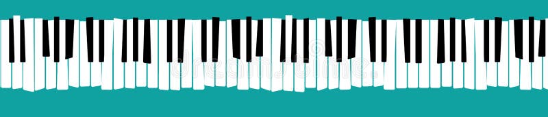 Here is a Stylized, Distorted Retro Piano Keyboard Stock Illustration ...